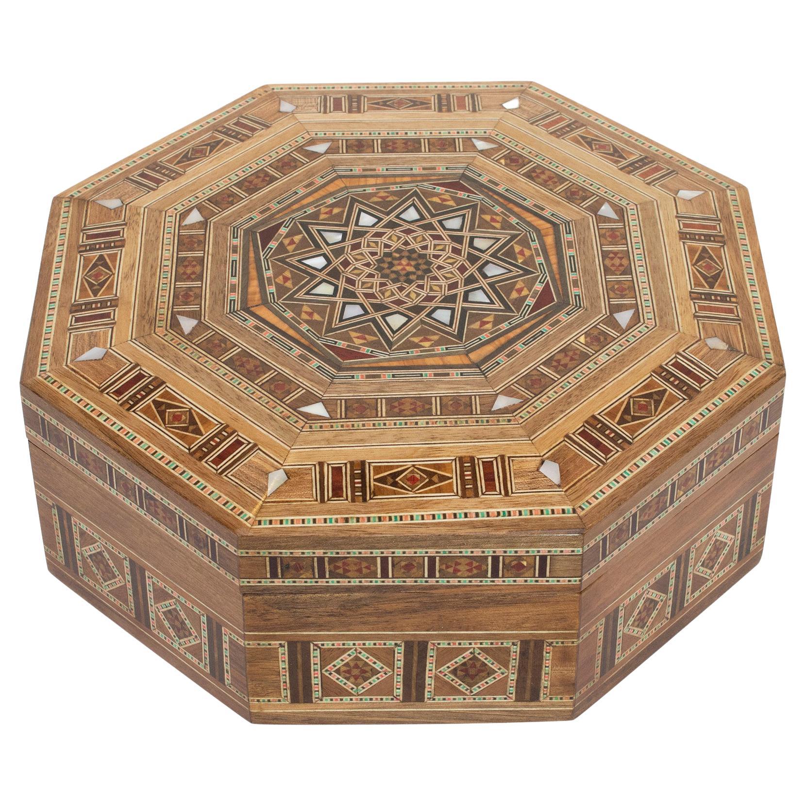 Art Nouveau Walnut Wood Casket For Sale at 1stDibs