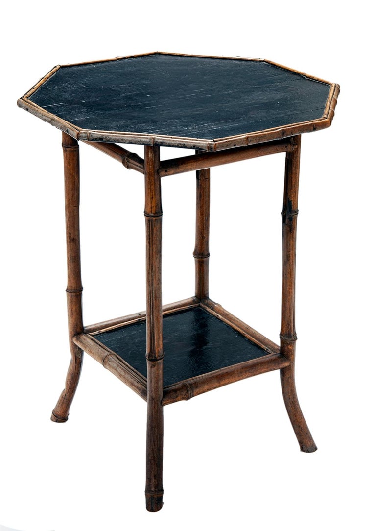 Octagonal Bamboo Table For Sale at 1stDibs