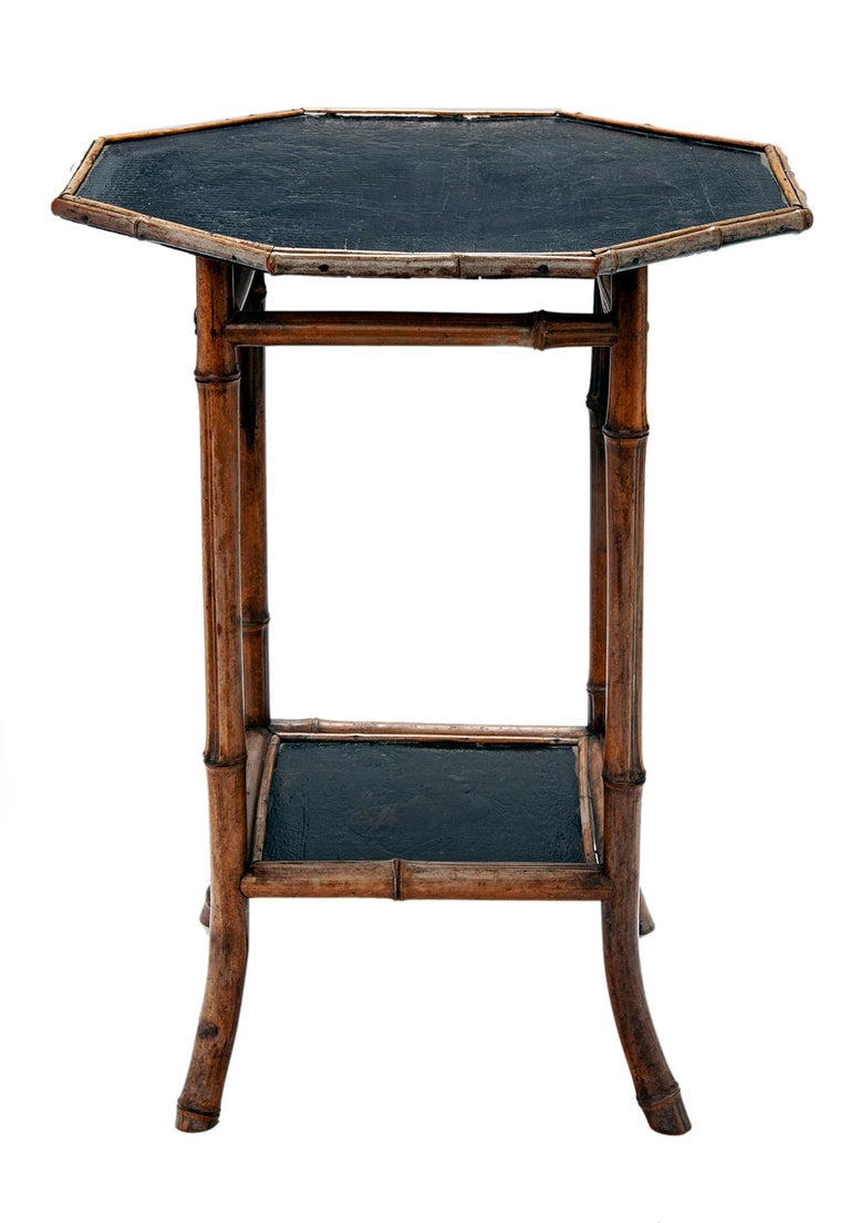 Octagonal Bamboo Table For Sale at 1stDibs