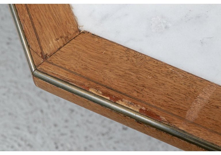 Octagonal Fruitwood and Marble Tilt Top Tea Table, 1820-1830 For Sale ...