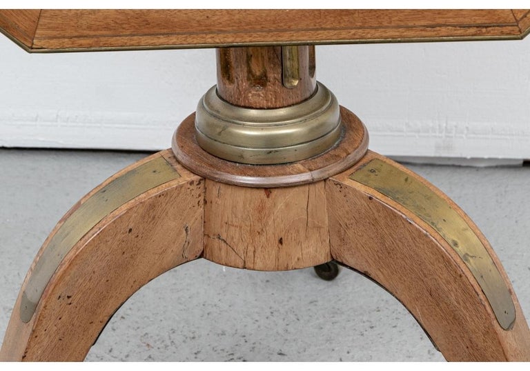 Octagonal Fruitwood and Marble Tilt Top Tea Table, 1820-1830 For Sale ...