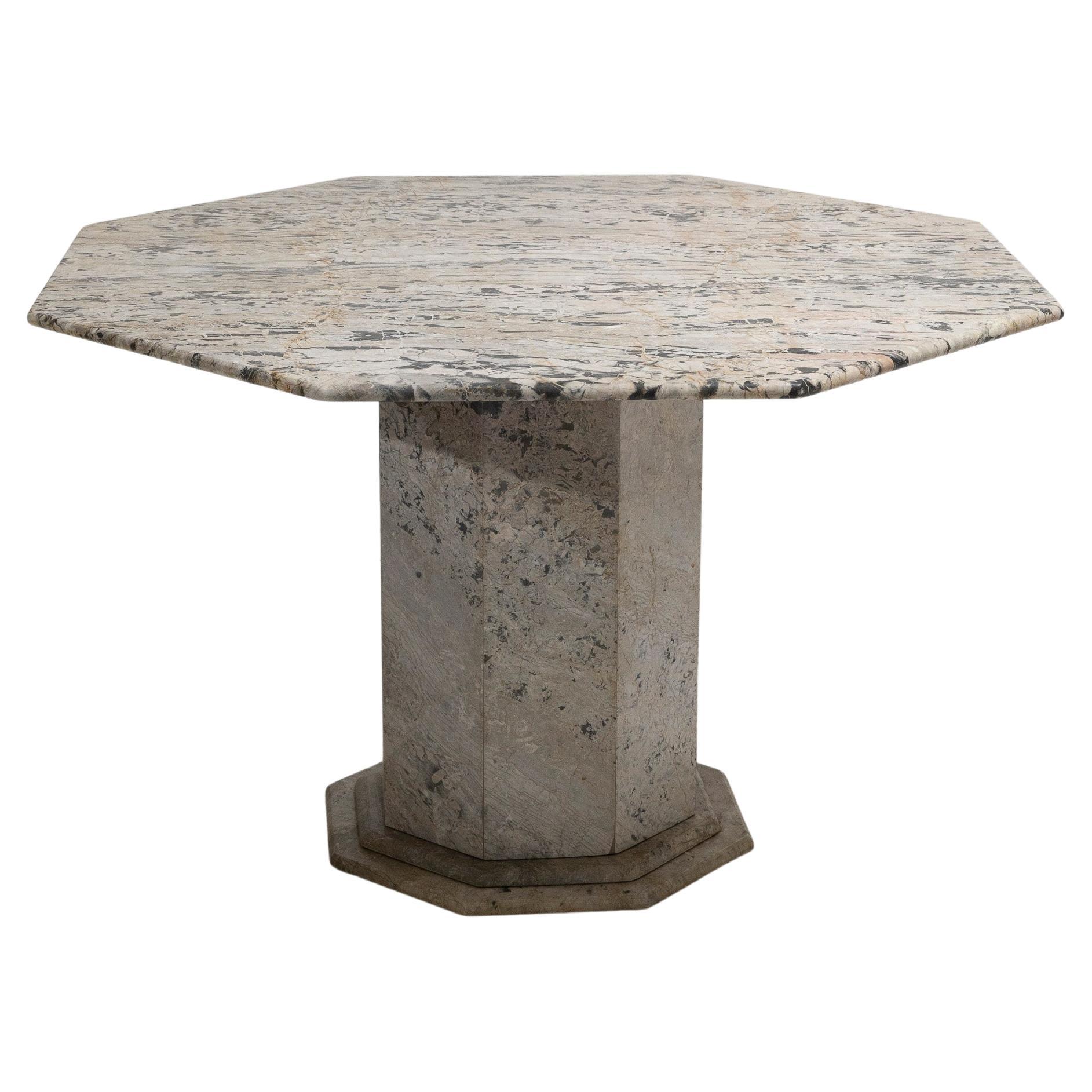 Beige marble dining table by Ligne Roset, 1970 For Sale at 1stDibs