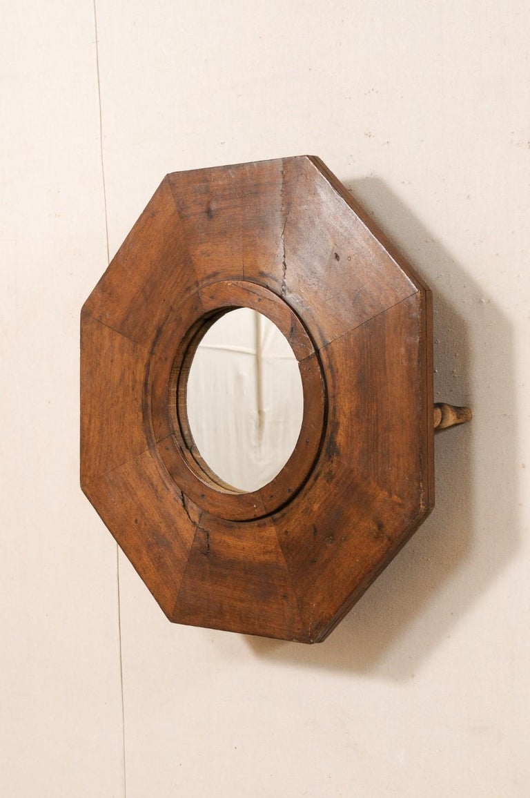 Octagonal Mirror w/Early 20th C. Spanish Brazier Surround, Custom ...