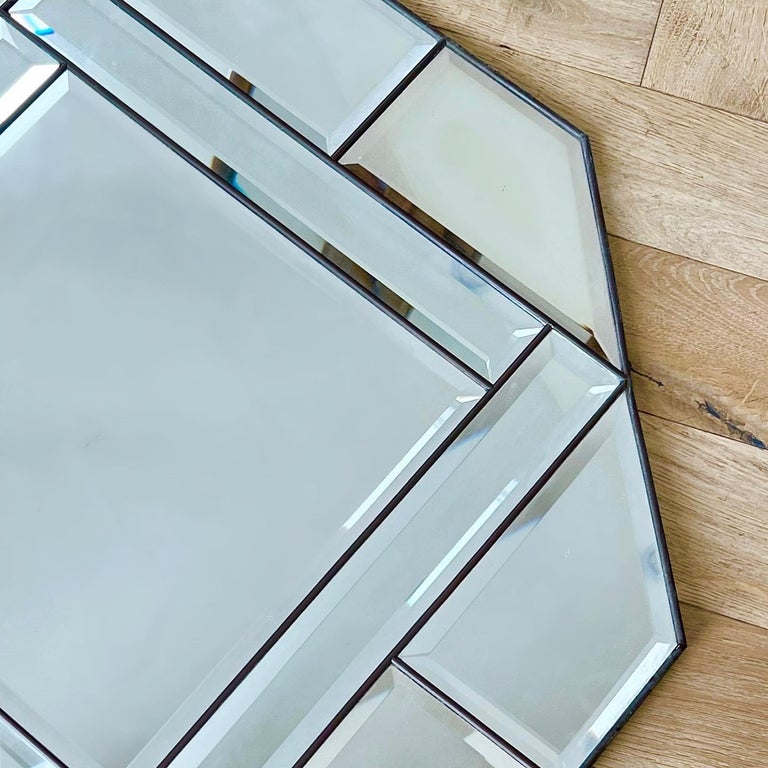 Octagonal Prismatic Multi-Panel Wall Mirror, Late 1960s For Sale at 1stDibs