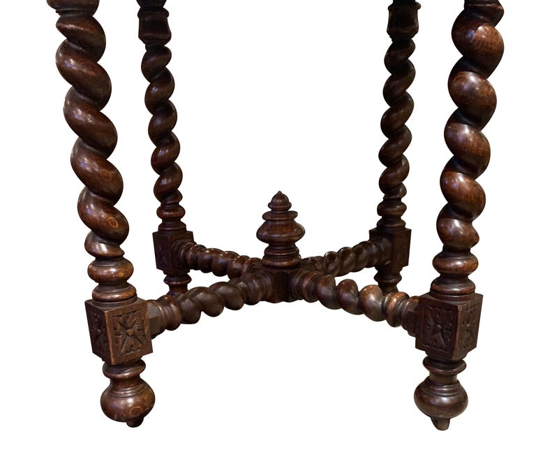 Octagonal Spool Leg Side Table at 1stDibs | antique spool leg table ...