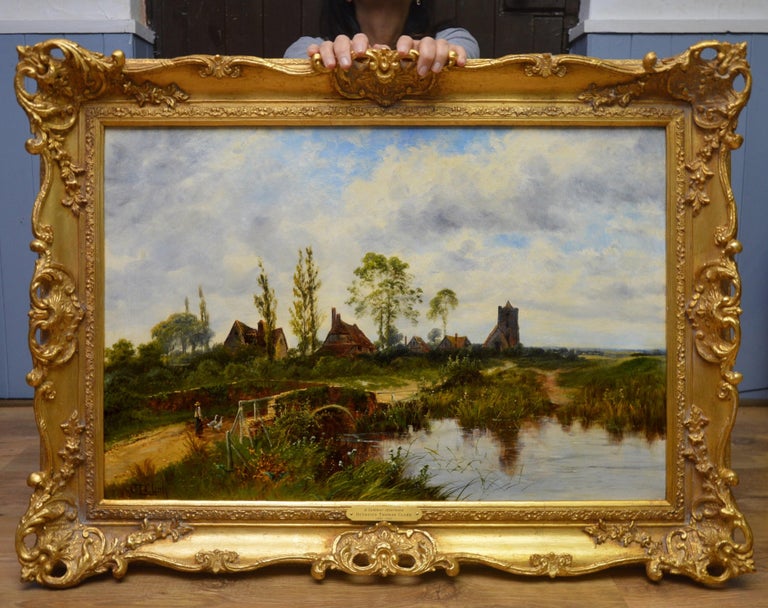 Octavius Thomas Clark - A Summer Afternoon - 19th Century English River ...