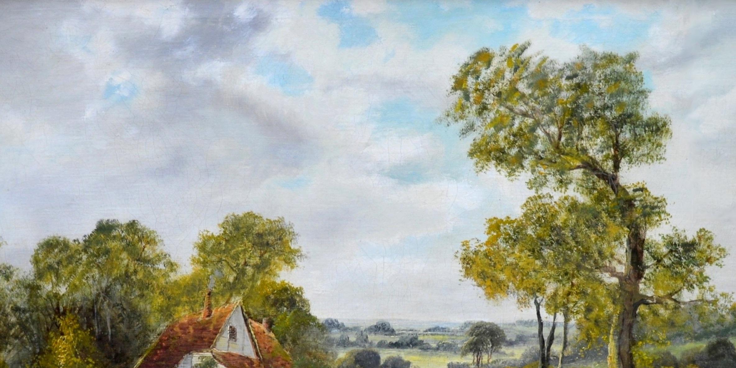 Octavius Thomas Clark - Cottage by the Stream - 19th Century English ...