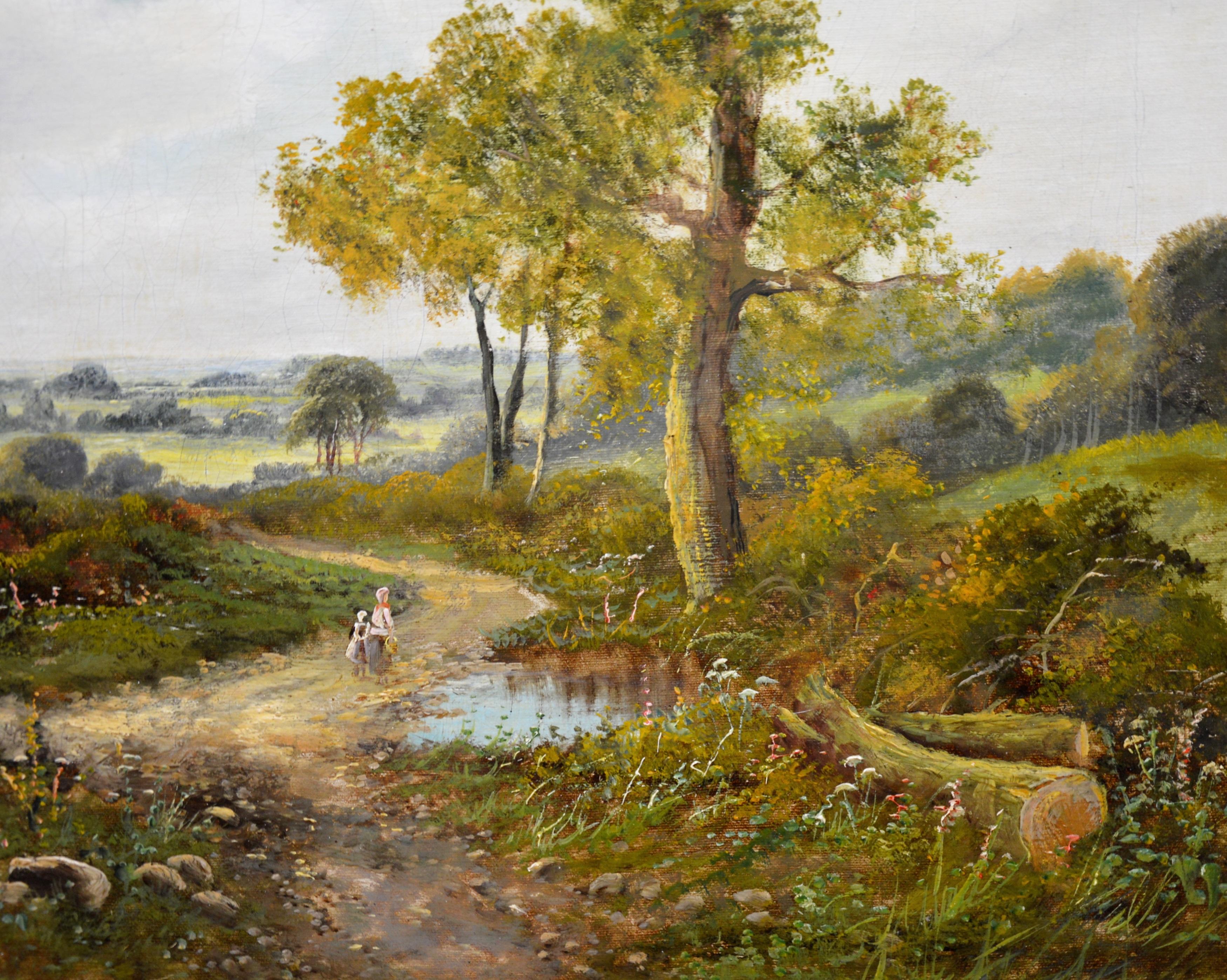 Octavius Thomas Clark - Cottage by the Stream - 19th Century English ...