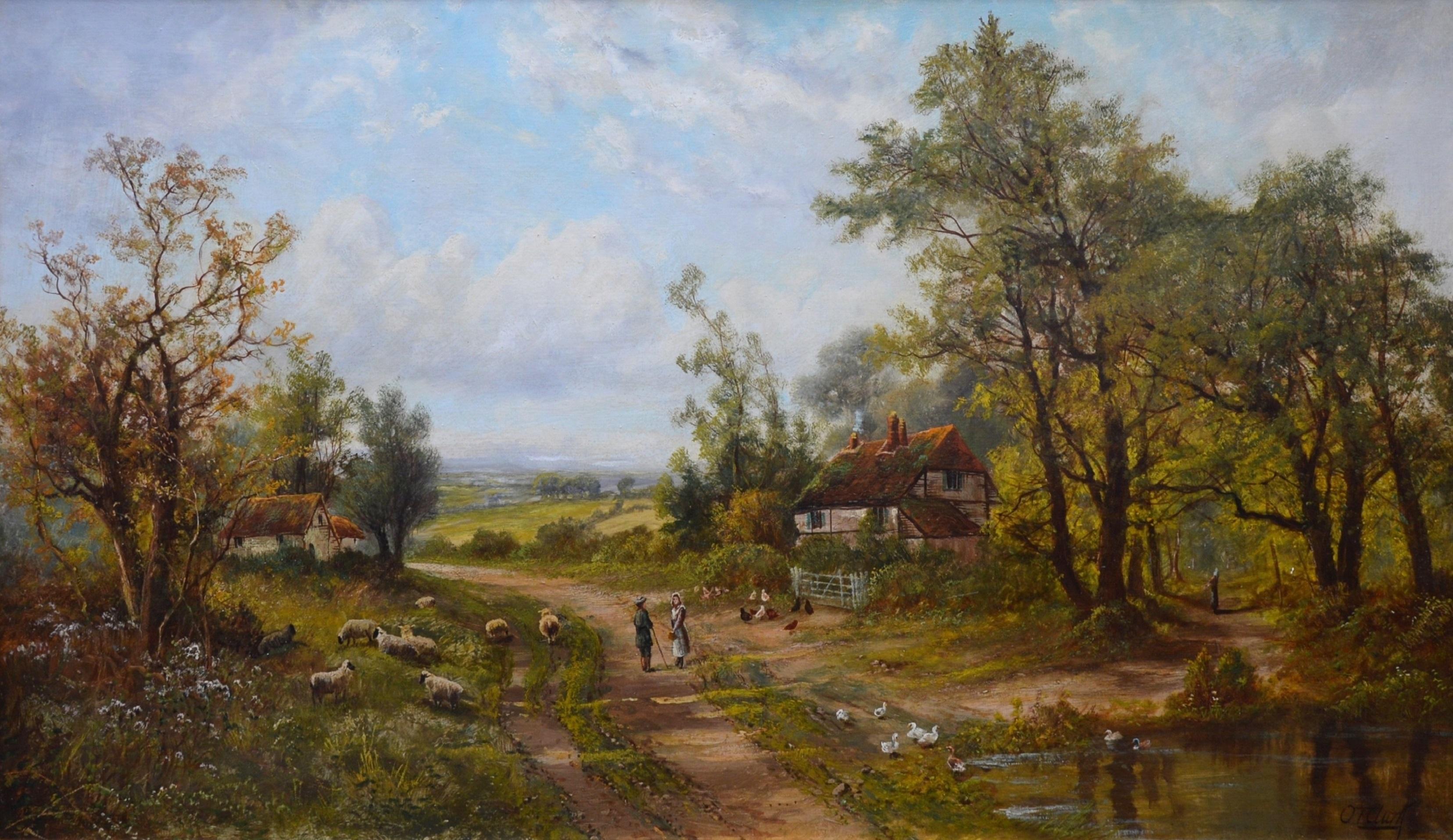 Octavius Thomas Clark - The Edge of Epping Forest - Large 19th Century ...