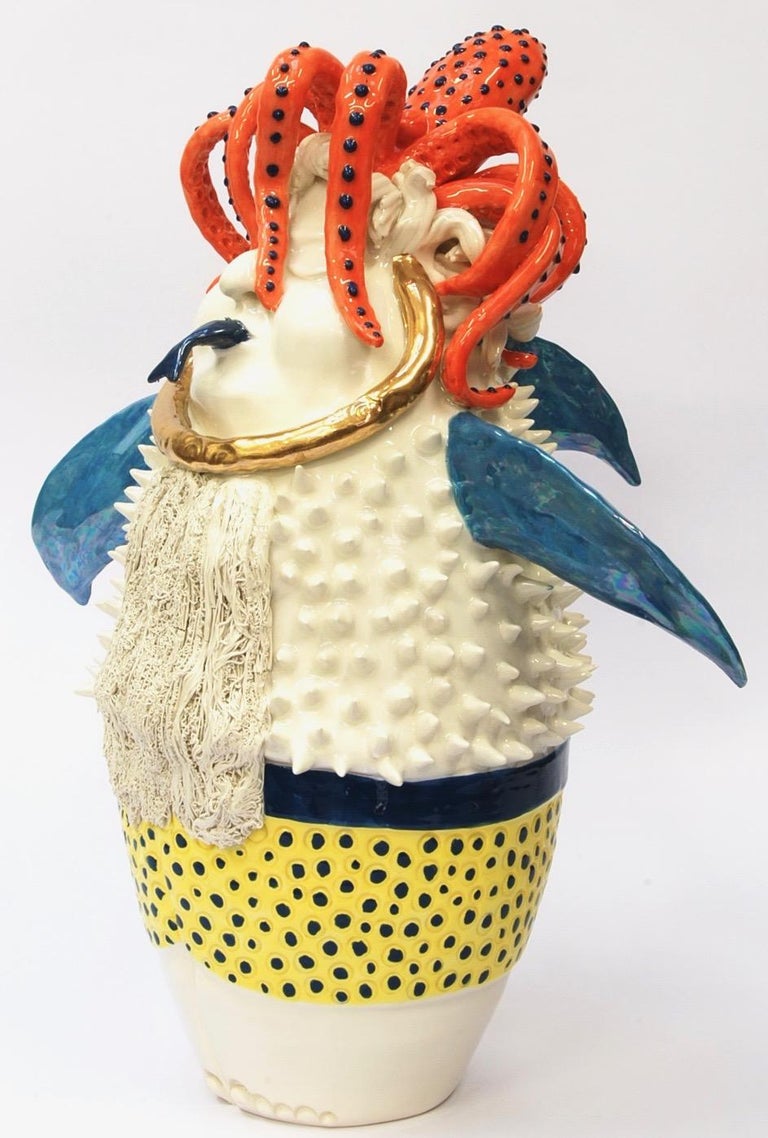 Octopus Fish Decorative Centerpiece, Handmade Italy, 2020, Hand-Crafted ...