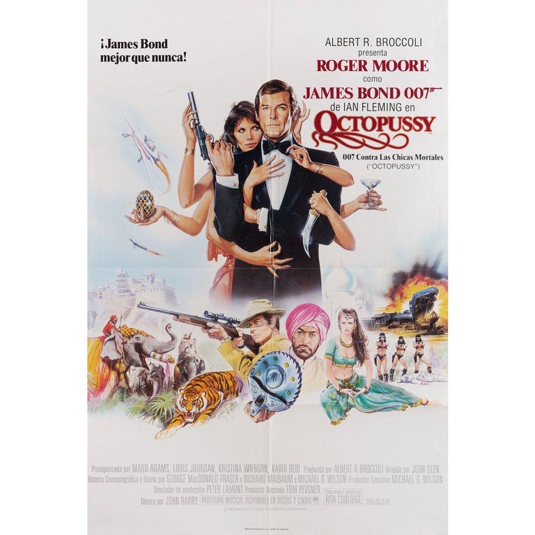 Octopussy 1983 British One Sheet Film Poster For Sale at 1stDibs