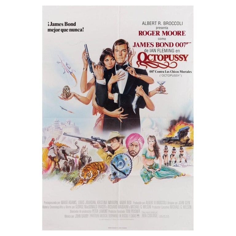 Octopussy 1983 British One Sheet Film Poster For Sale at 1stDibs