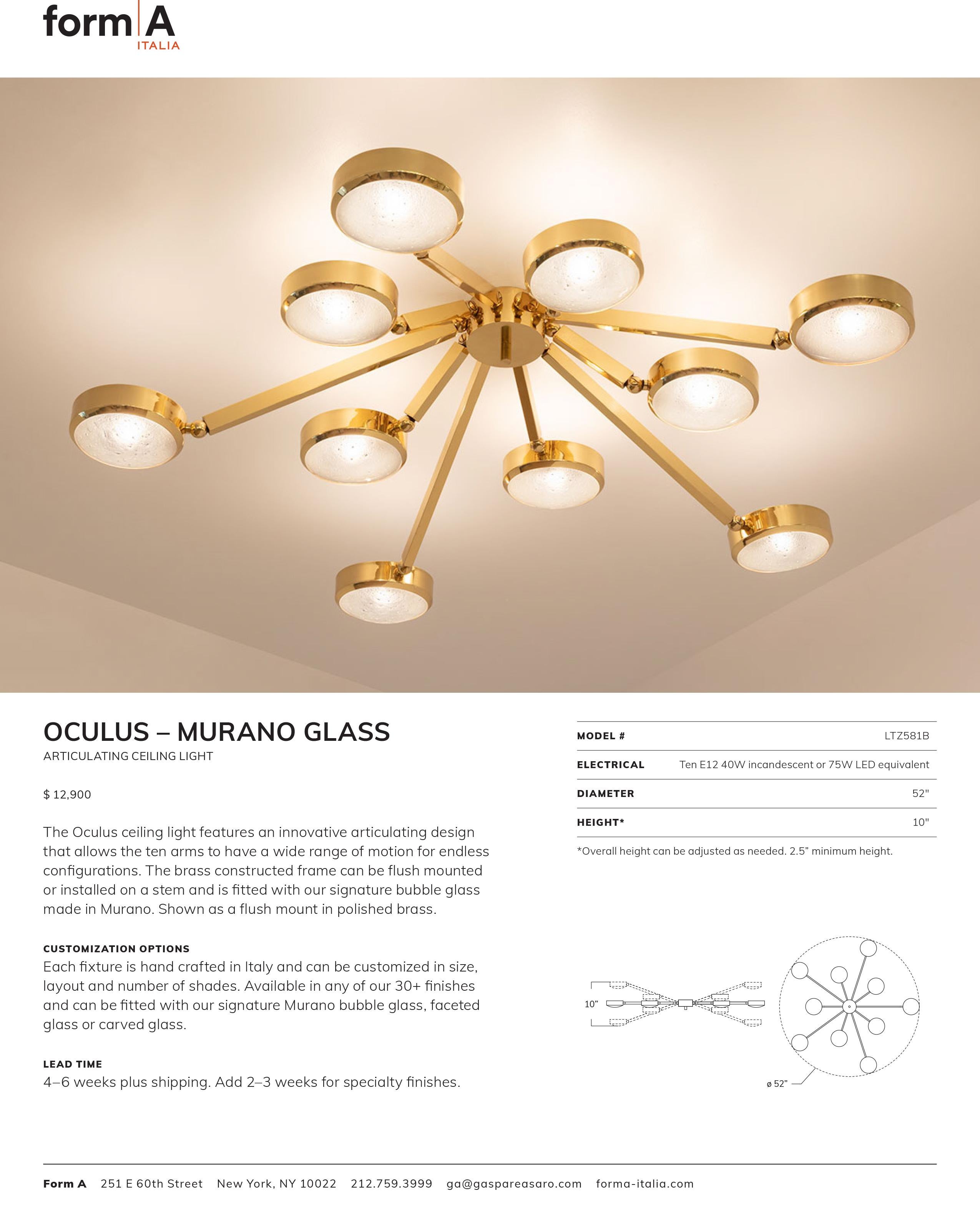 Oculus Articulating Ceiling Light by form A-Murano Glass Version For ...