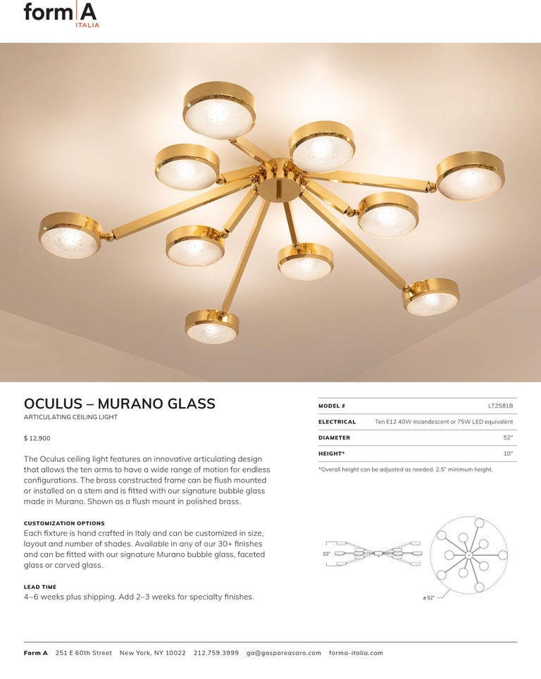 Oculus Articulating Ceiling Light by form A-Murano Glass Version For ...