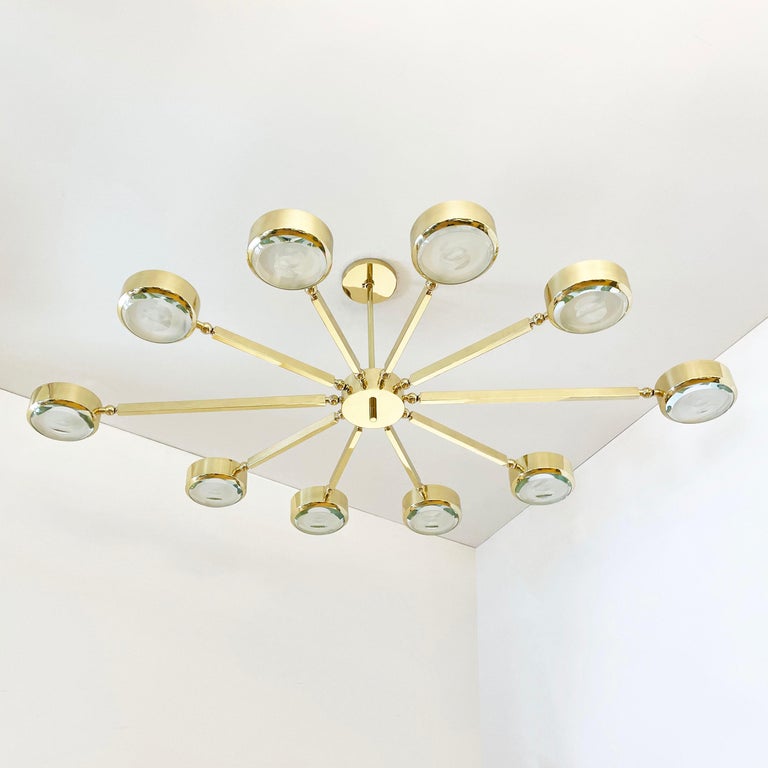 Oculus Articulating Ceiling Light by form A, Oval Version with Carved ...