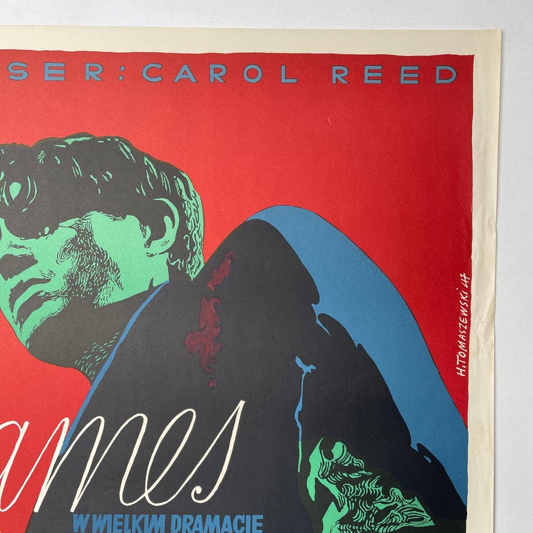 Affiche polonaise vintage du film Odd Man Out d'Henryk Tomaszewski ...