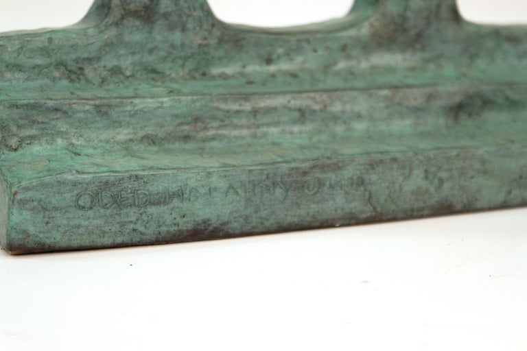 Oded Halahmy Bronze Cast Modern Abstract Sculpture at 1stDibs