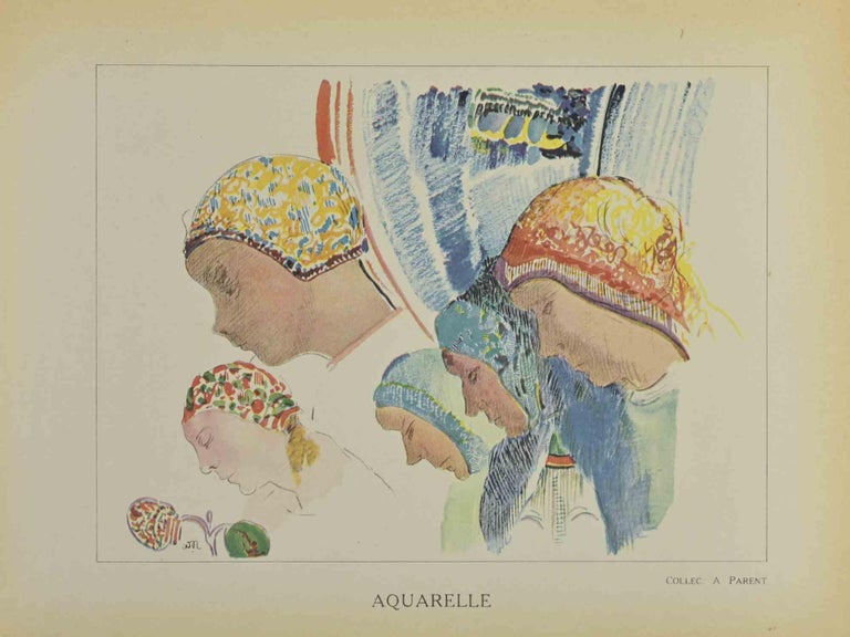 Figures - Lithograph after Odilon Redon - 1923 For Sale at 1stDibs