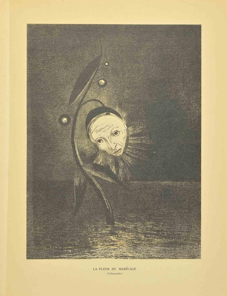 Le Fleur Du Marécage - Lithograph after Odilon Redon - 1923 For Sale at ...