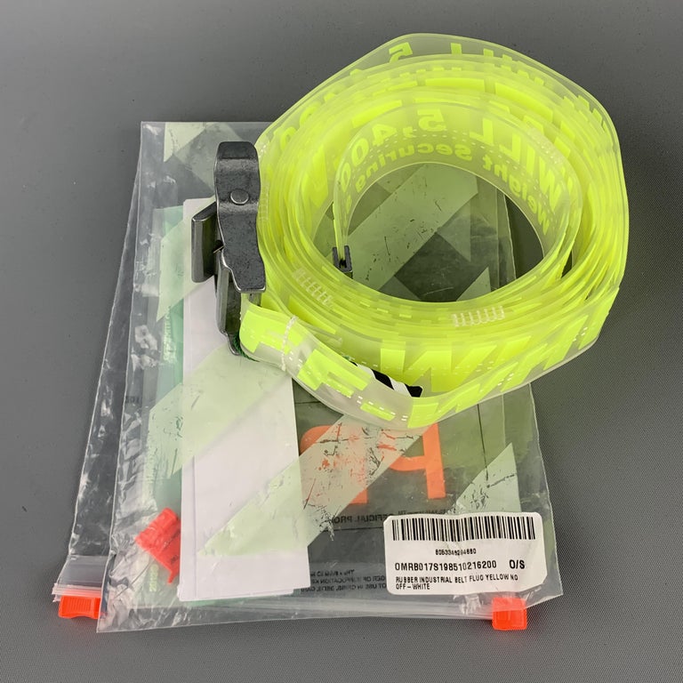 OFF-WHITE Clear Industrail Logo Transparent Rubber Belt at 1stDibs ...