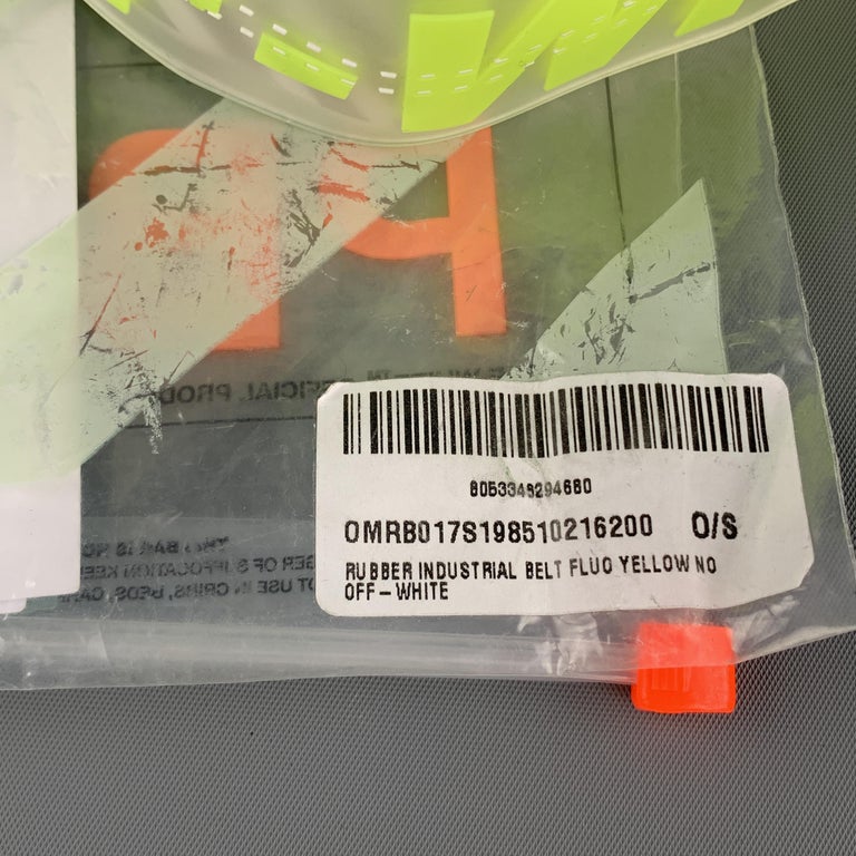 OFF-WHITE Clear Industrail Logo Transparent Rubber Belt at 1stDibs ...