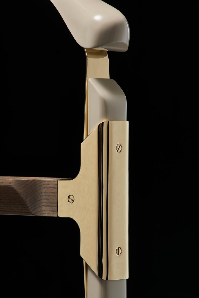 Off-White Permanent Style Valet Stand by Honorific in Solid Brass and ...