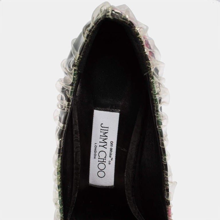 Off-White x Jimmy Choo Multicolor Vinyl Anne Pumps Size 39 For Sale at ...