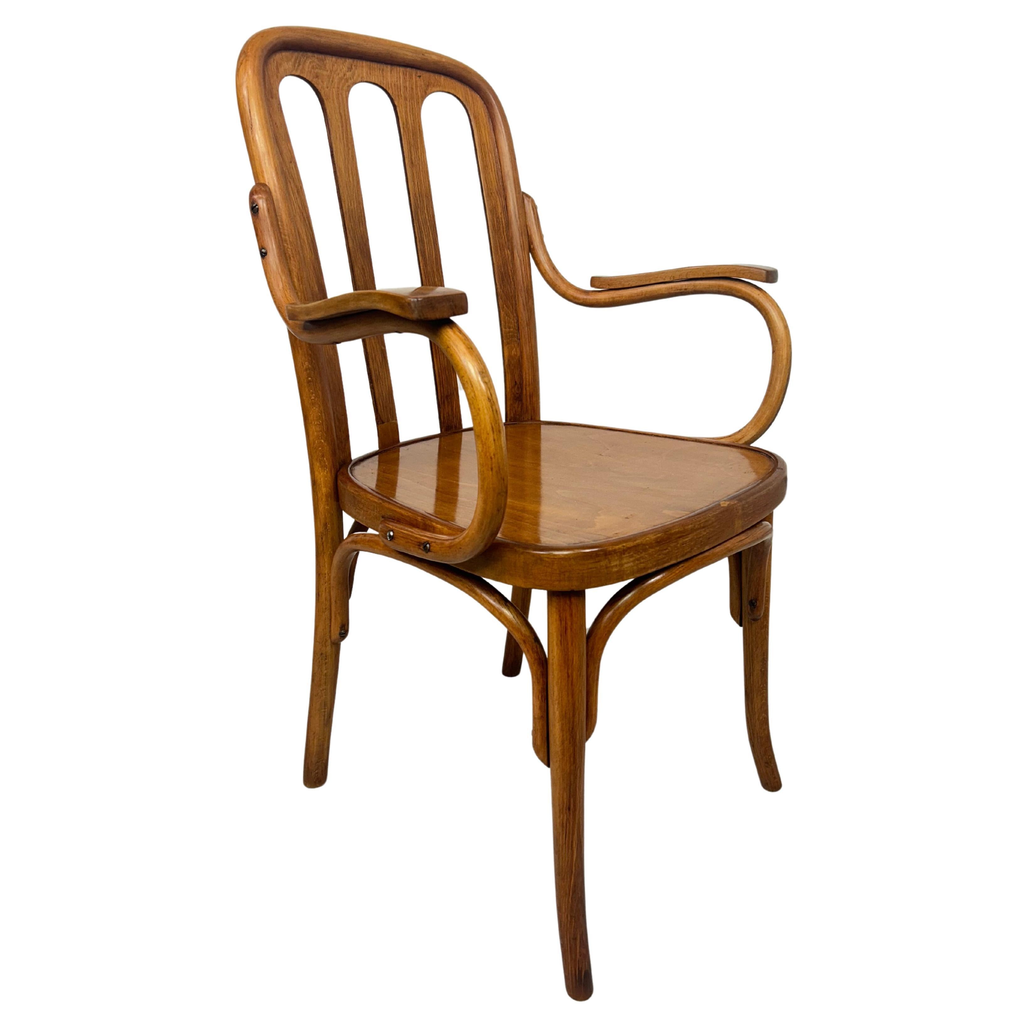 Josef Hoffmann Office Chair With Porcelain Caster Wheels For FISCHEL ...