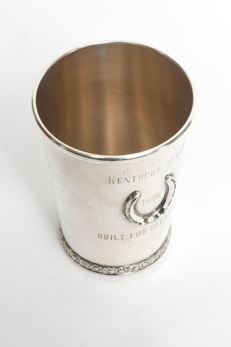Official Kentucky Derby Sterling Silver Mint Julep Cup 1996 Built for ...