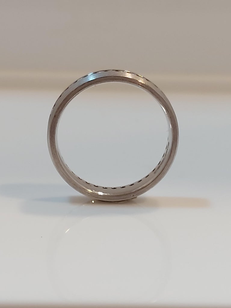 Offset Diamond Band Ring For Sale at 1stDibs