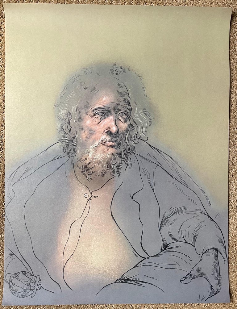 Offset Lithograph Drawing from "Portfolio" by Rafael Coronel, 1978 For ...