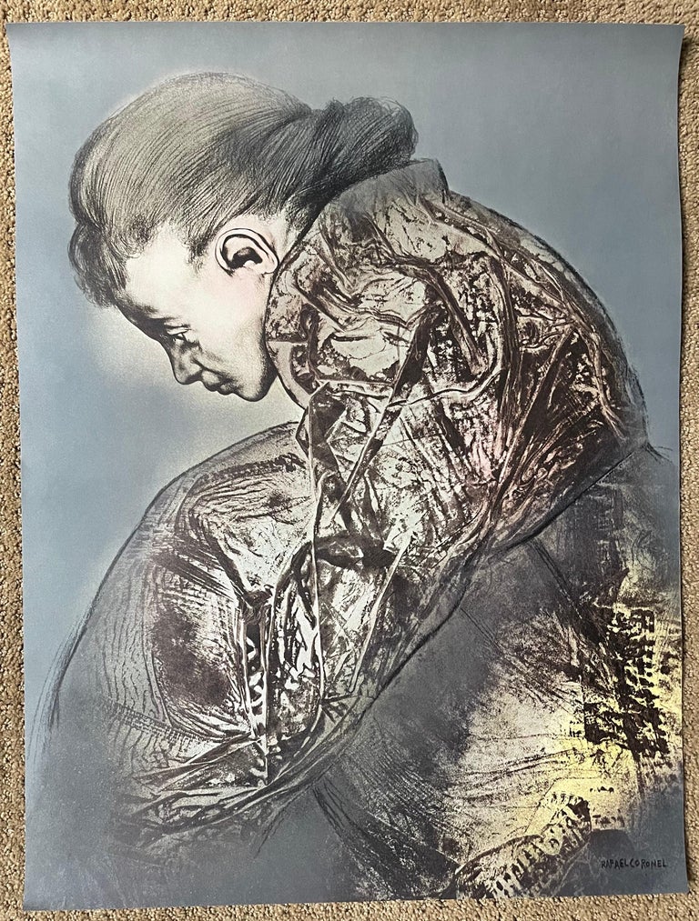 Offset Lithograph Drawing from "Portfolio" by Rafael Coronel, 1978 For ...