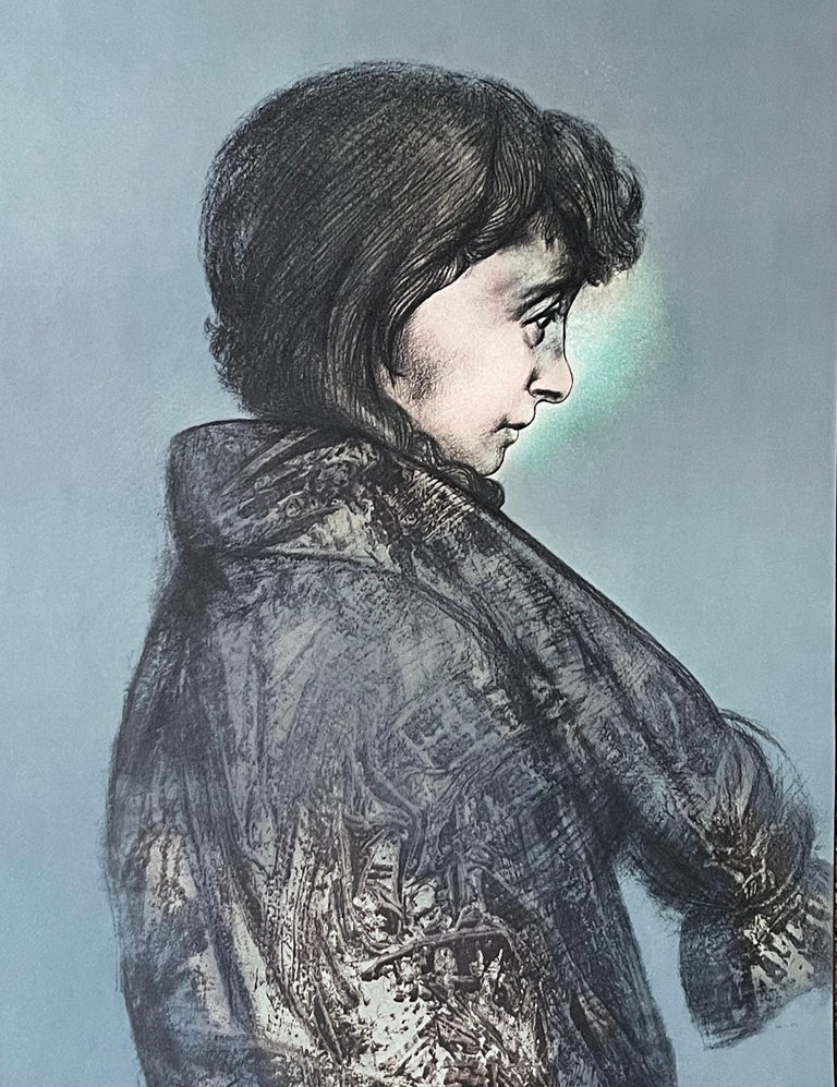 Offset Lithograph Drawing from "Portfolio" by Rafael Coronel, 1978 For ...