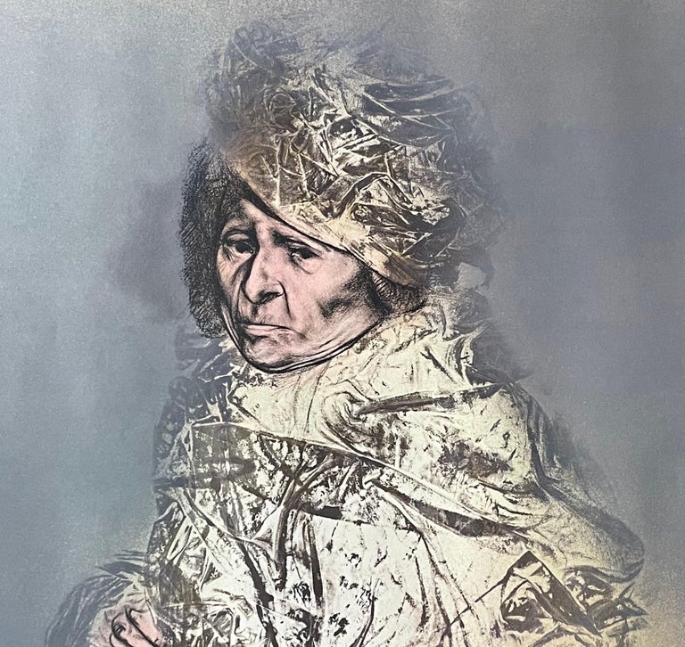 Offset Lithograph Drawing from "Portfolio" by Rafael Coronel, 1978 For ...