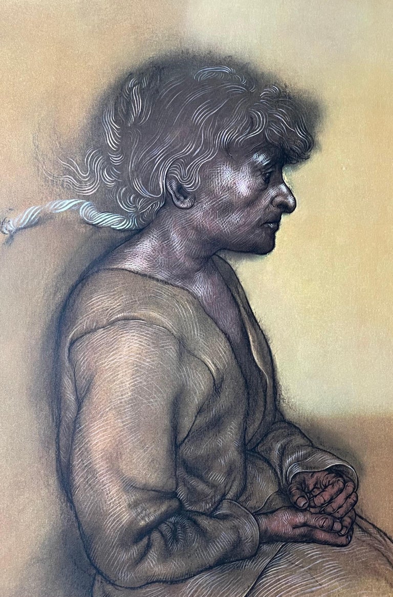 Offset Lithograph Drawing from "Portfolio" by Rafael Coronel, 1978 For ...