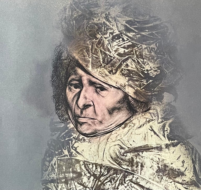 Offset Lithograph Drawing from "Portfolio" by Rafael Coronel, 1978 For ...