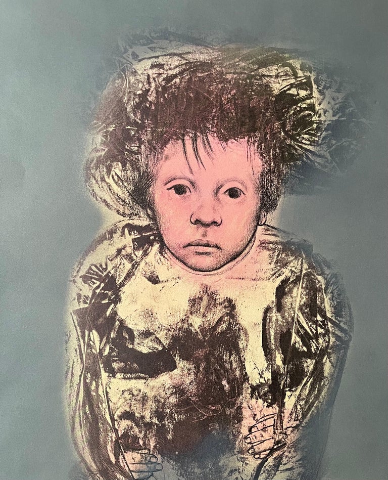 Offset Lithograph Drawing from "Portfolio" by Rafael Coronel, 1978 For ...