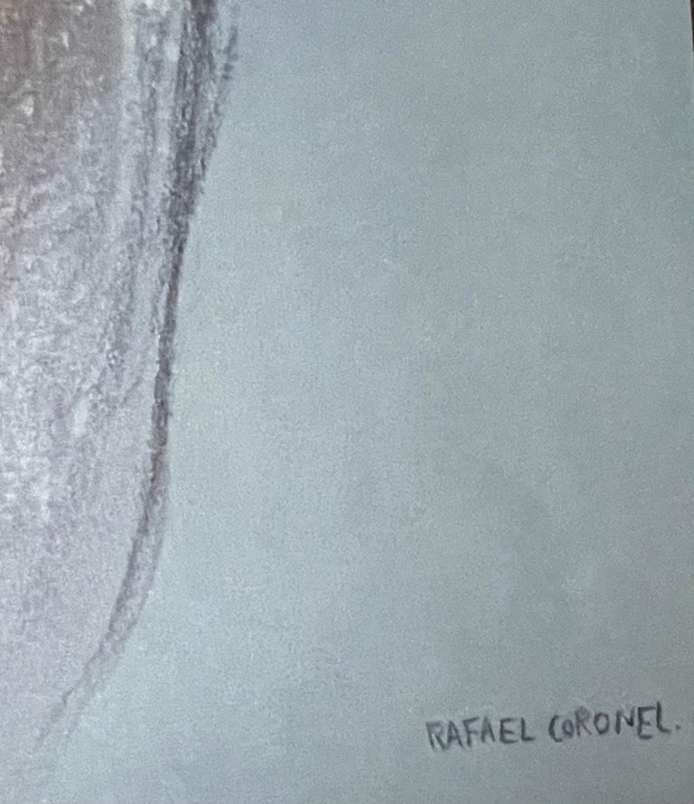 Offset Lithograph Drawing from "Portfolio" by Rafael Coronel, 1978 For ...