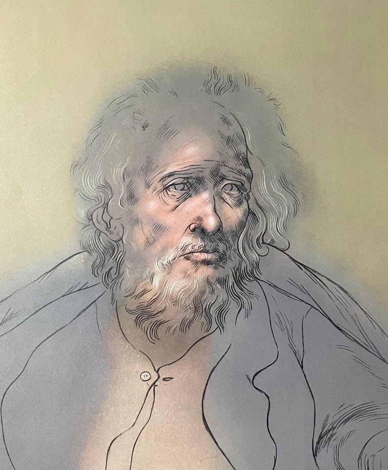 Offset Lithograph Drawing from "Portfolio" by Rafael Coronel, 1978 For ...