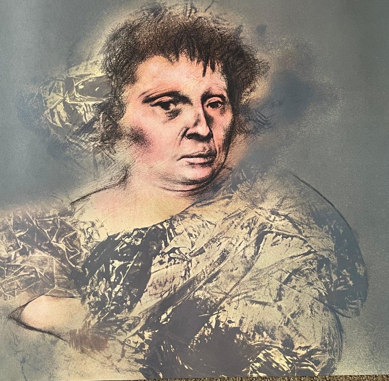 Offset Lithograph Drawing from "Portfolio" by Rafael Coronel, 1978 For ...