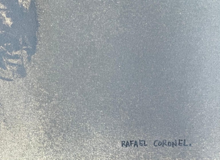 Offset Lithograph Drawing from "Portfolio" by Rafael Coronel, 1978 For ...