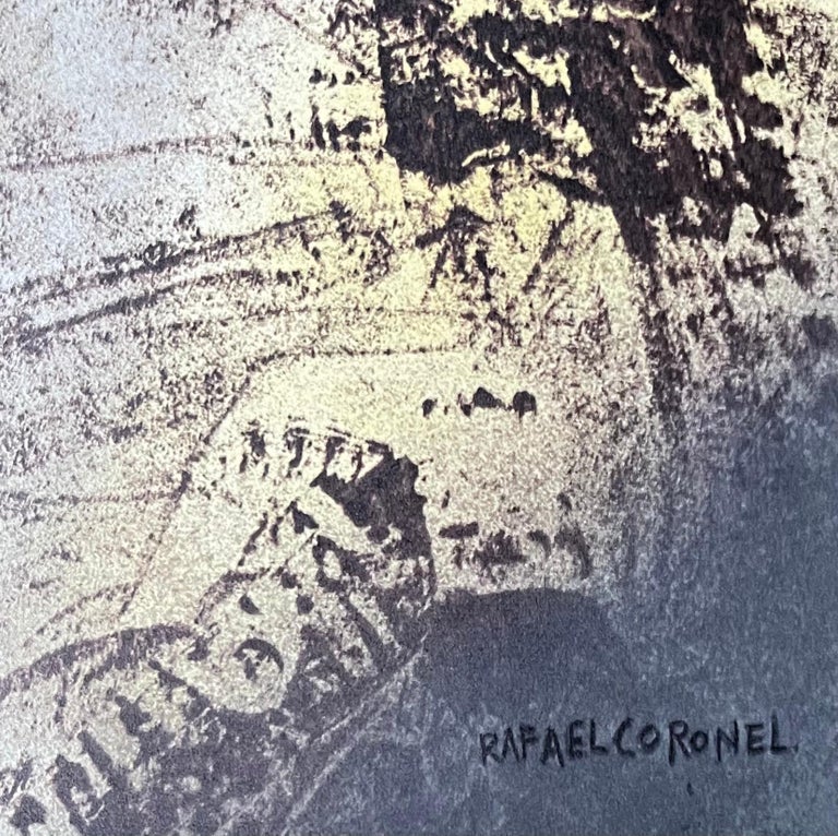 Offset Lithograph Drawing from "Portfolio" by Rafael Coronel, 1978 For ...