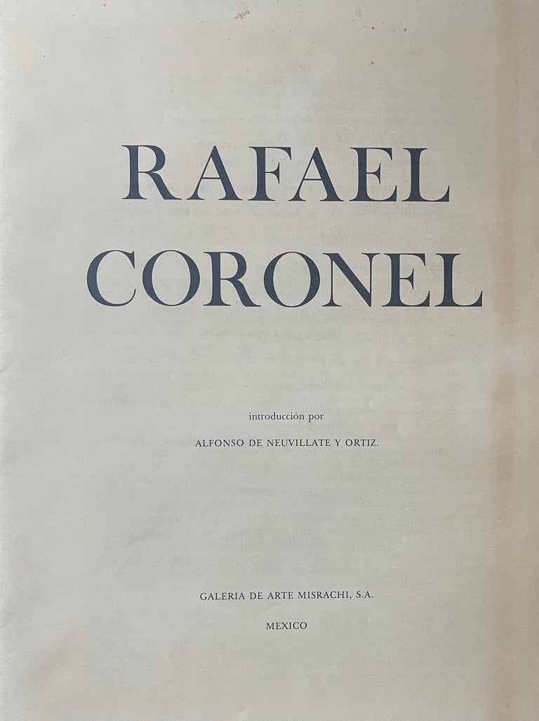 Offset Lithograph Drawing from "Portfolio" by Rafael Coronel, 1978 For ...