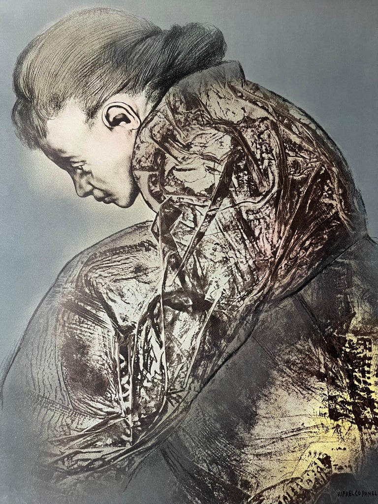 Offset Lithograph Drawing from "Portfolio" by Rafael Coronel, 1978 For ...