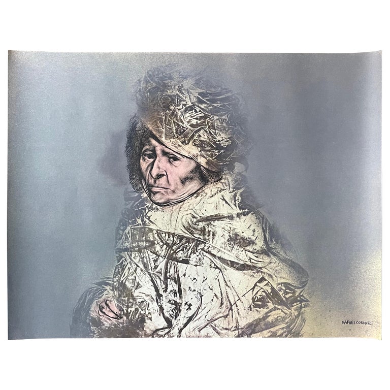 Offset Lithograph Drawing from "Portfolio" by Rafael Coronel, 1978 For ...
