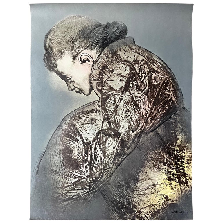 Offset Lithograph Drawing from "Portfolio" by Rafael Coronel, 1978 For ...