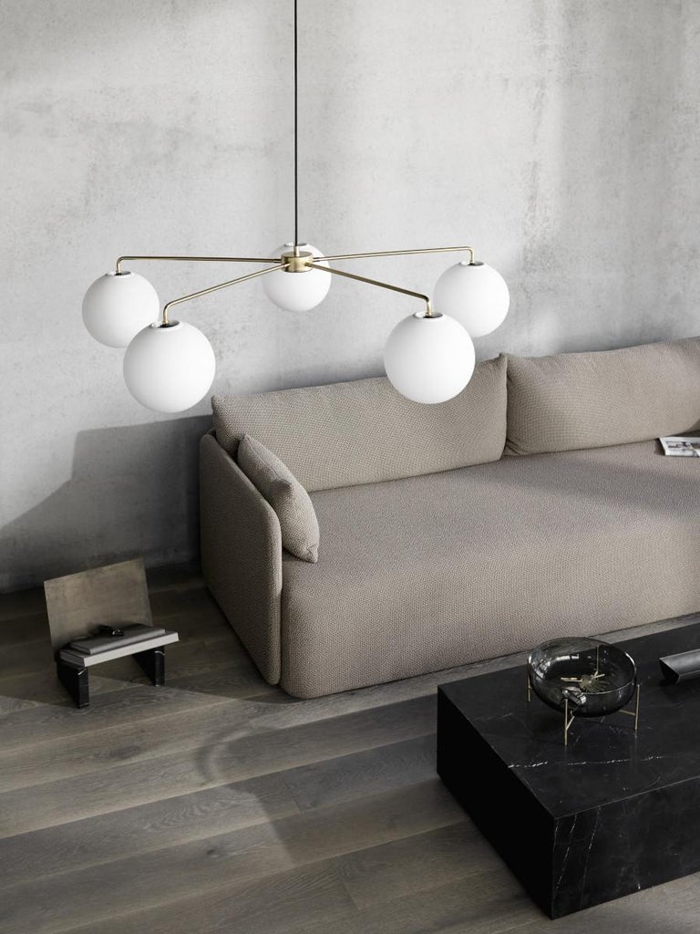Offset Sofa Chair, 3-Seat, Grey, Designed by Norm Architects at 1stDibs