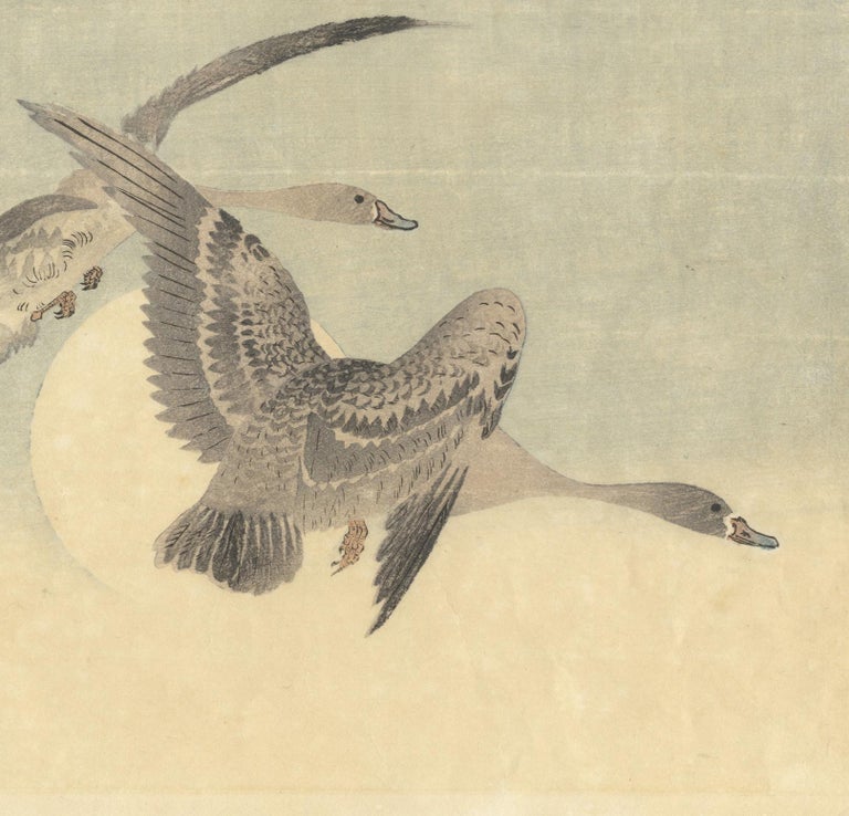 Ohara Koson - Bird and Flower, Ohara Koson, Moon, Shin Hanga, Japanese ...