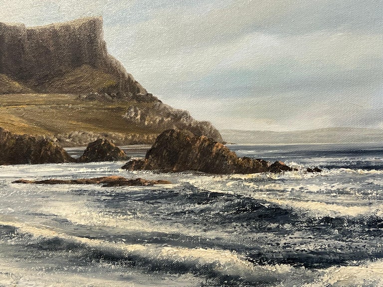 O'Hara - Atlantic Ocean Shoreline Seascape Painting of Causeway Coast ...