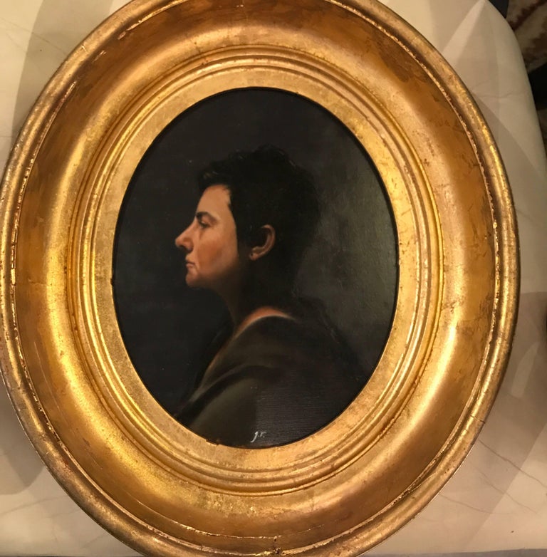 Oil on Board in Classical Technique, Autoritratto by Jennifer Renshaw ...